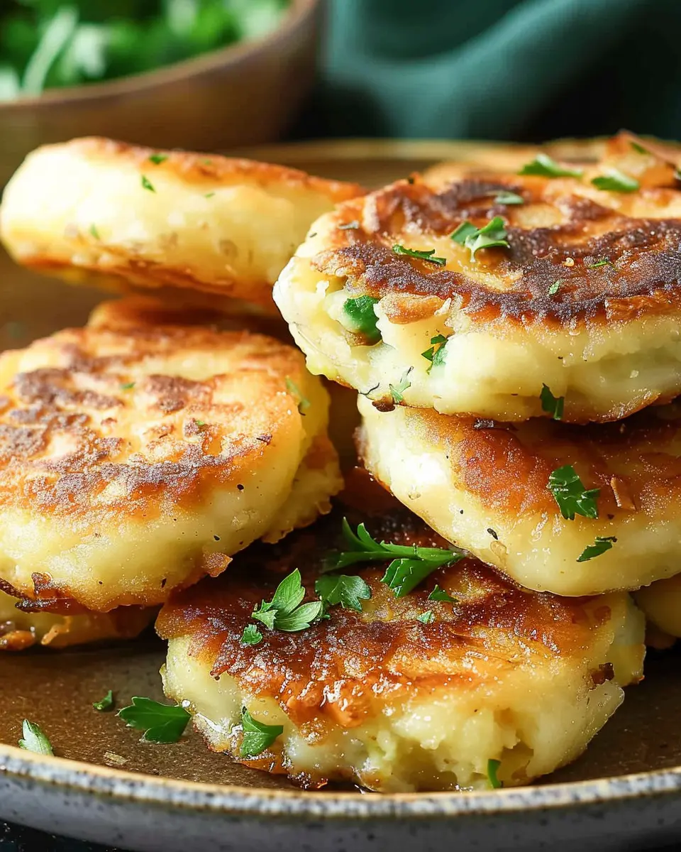 quick easy stuffed potato cakes