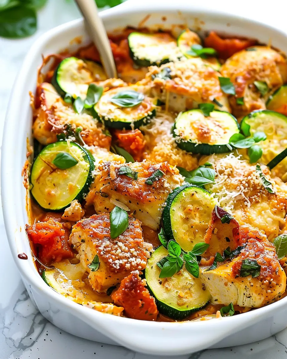 easy chicken zucchini bake recipe